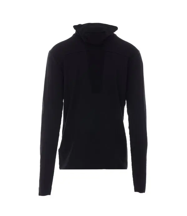 THOM KROM Funnel Neck Hooded Sweater