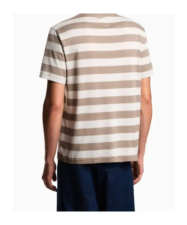 Emporio Armani Striped Badge T-shirt