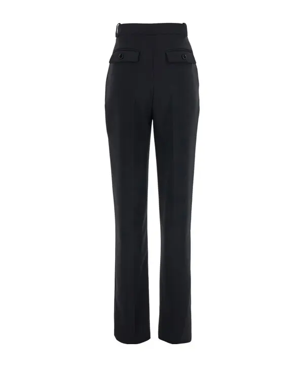 Elisabetta Franchi Pleated Straight-leg Pants