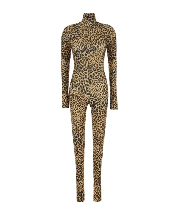 Norma Kamali High Neck Printed Jumpsuit - No