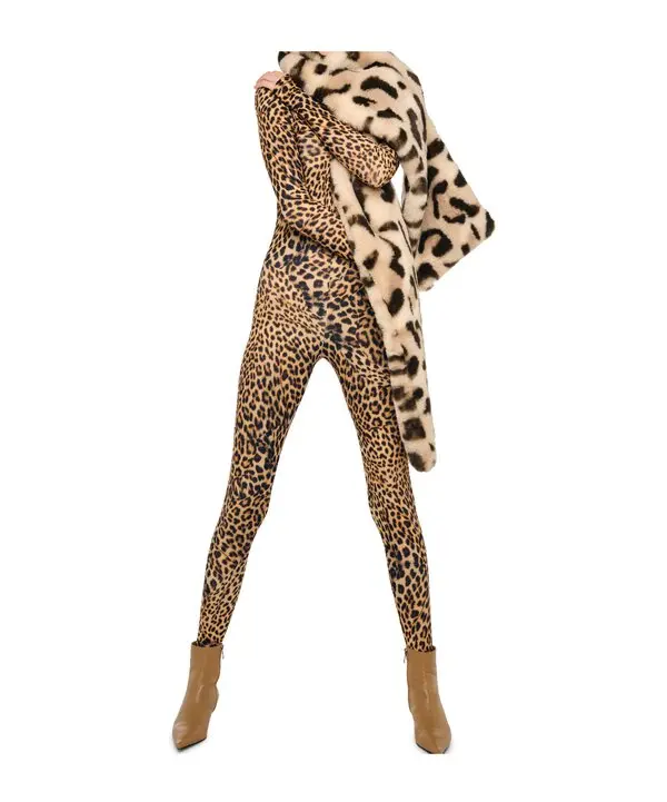 Norma Kamali High Neck Printed Jumpsuit