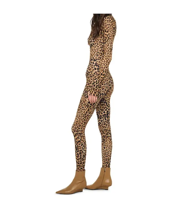 Norma Kamali High Neck Printed Jumpsuit