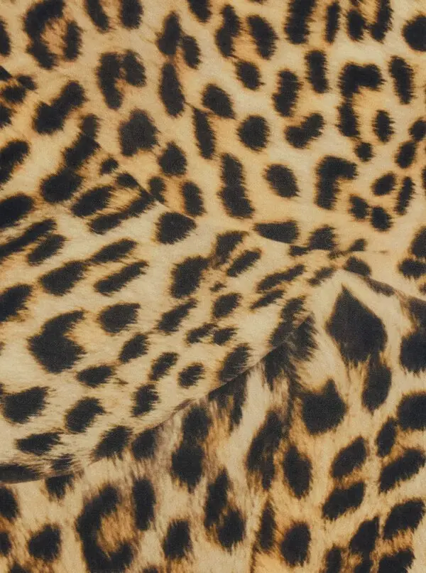 Norma Kamali Animal-print High Neck Top