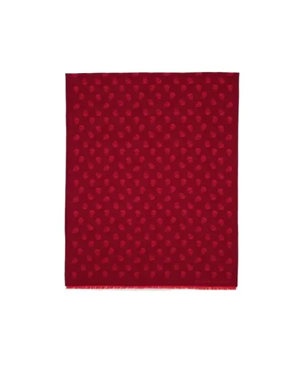 Alexander McQueen Double-sided Skull Pattern Scarf