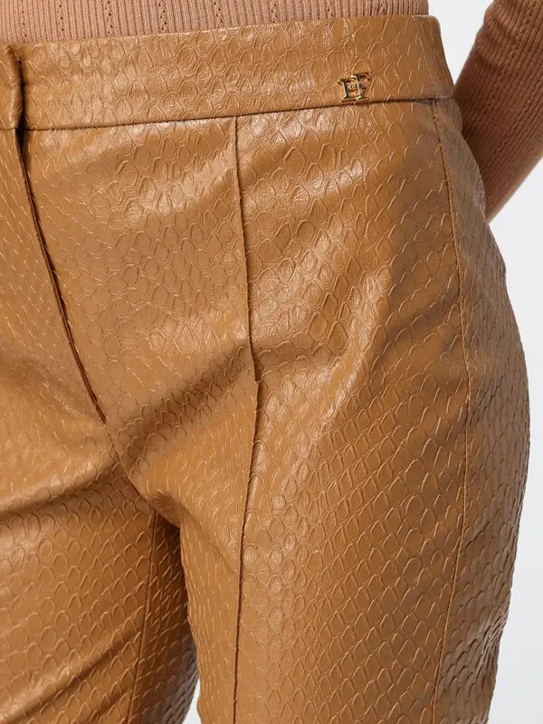Elisabetta Franchi Fish-scale-pattern Boot-cut Trousers