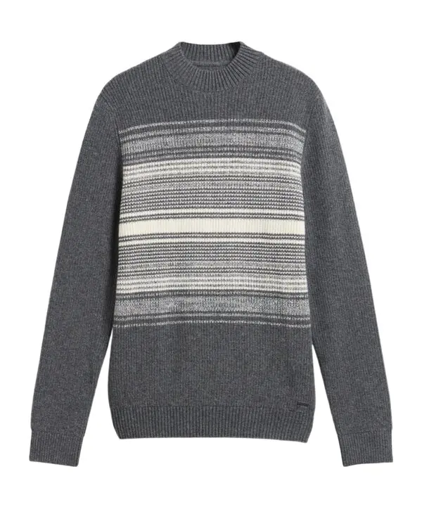 Barbour Stripe Mock Neck Knit Sweater