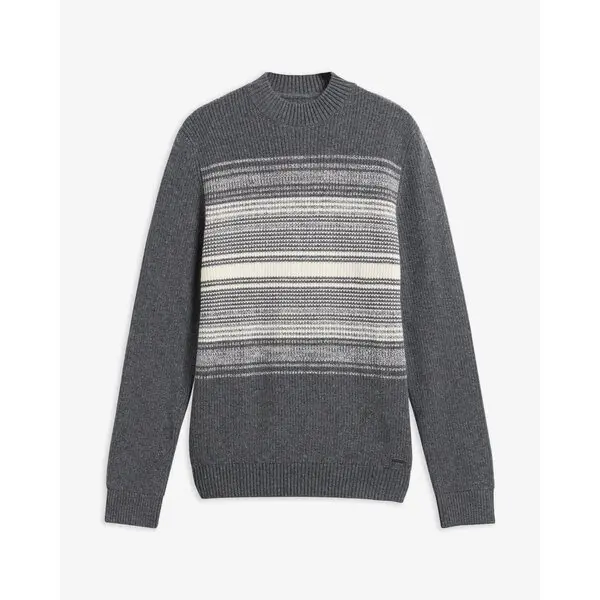 Barbour Stripe Mock Neck Knit Sweater