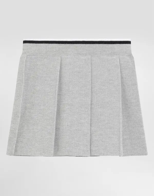 Dolce & Gabbana Pleated Logo-detail Skirt