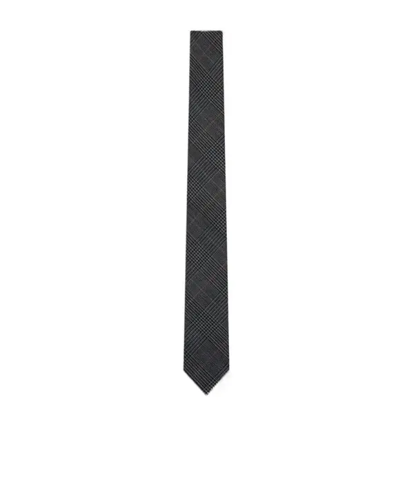Thom Browne Prince Of Wales Check Tie - No