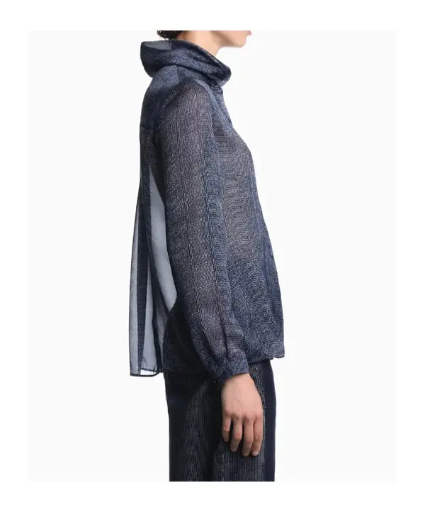 Emporio Armani Printed Satin Shirt Signature Capsule