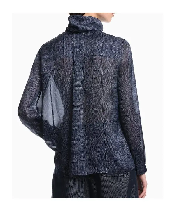 Emporio Armani Printed Satin Shirt Signature Capsule