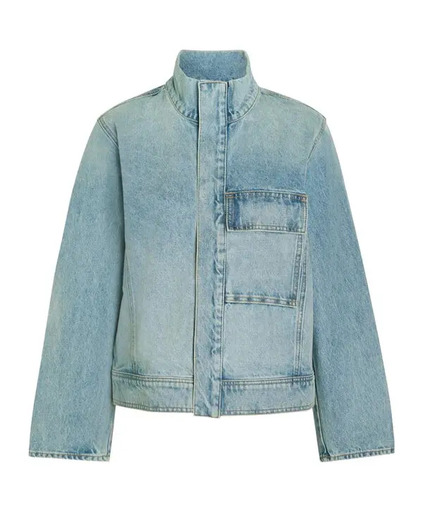 NILI LOTAN Long-sleeve Denim Jacket