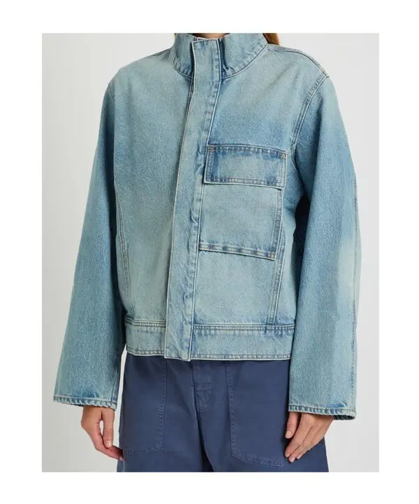 NILI LOTAN Long-sleeve Denim Jacket