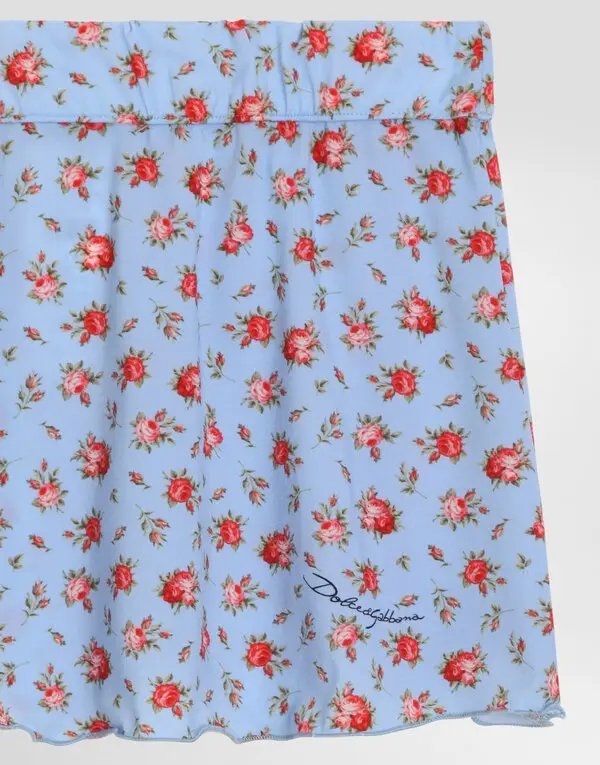Dolce & Gabbana Floral-print Mini Skirt