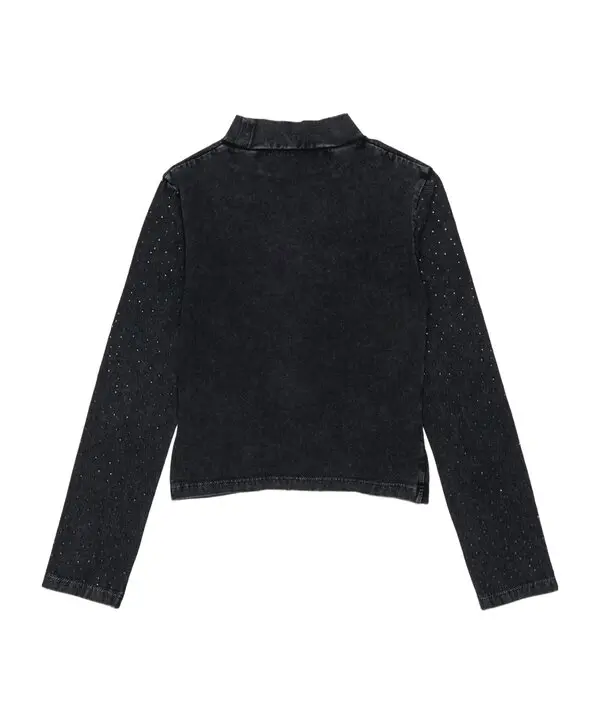 DIESEL® Rhinestone-embellished Twist-detail T-shirt