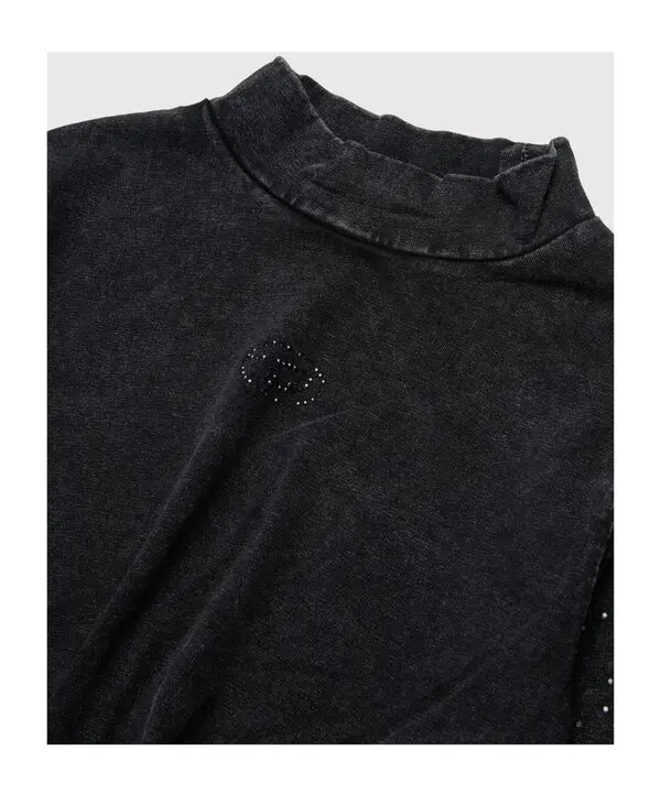 DIESEL® Rhinestone-embellished Twist-detail T-shirt
