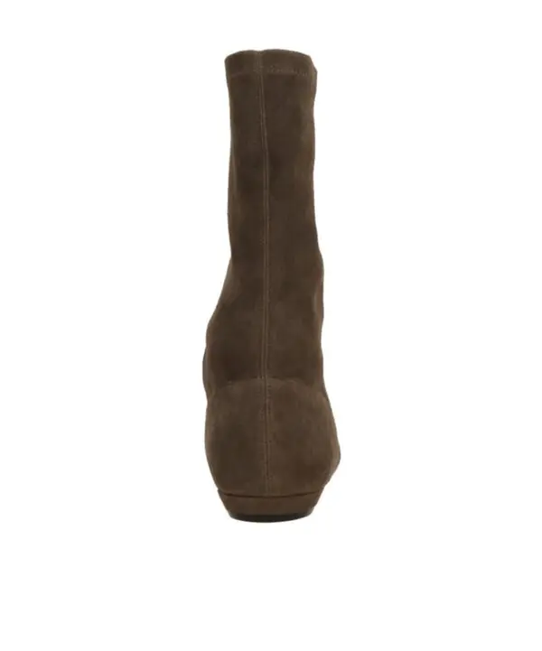 THE ROW Cindy Stretch Suede Ankle Boots