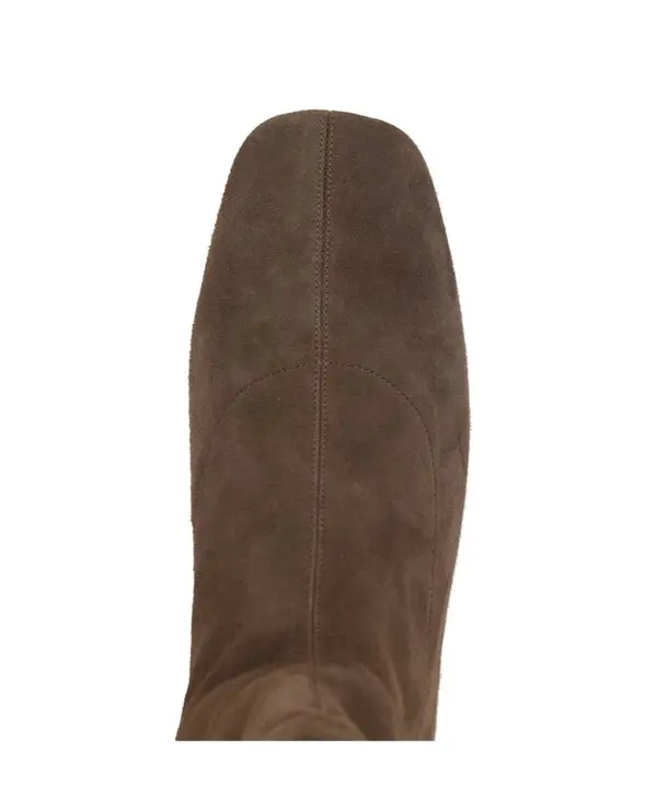 THE ROW Cindy Stretch Suede Ankle Boots