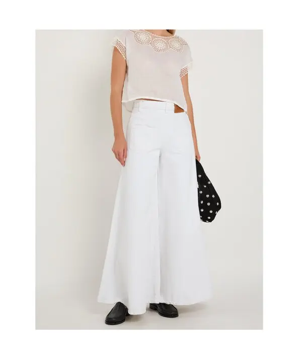 NILI LOTAN Cut-out Embroidered Top
