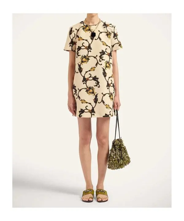 La DoubleJ Mini Swing Dress - Beige
