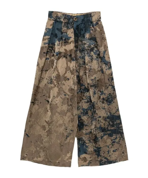 UMA WANG Patterned Casual Trousers - Multicolor