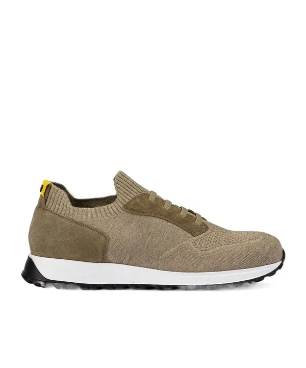 DOUCAL'S Textured Knit Low-top Sneakers