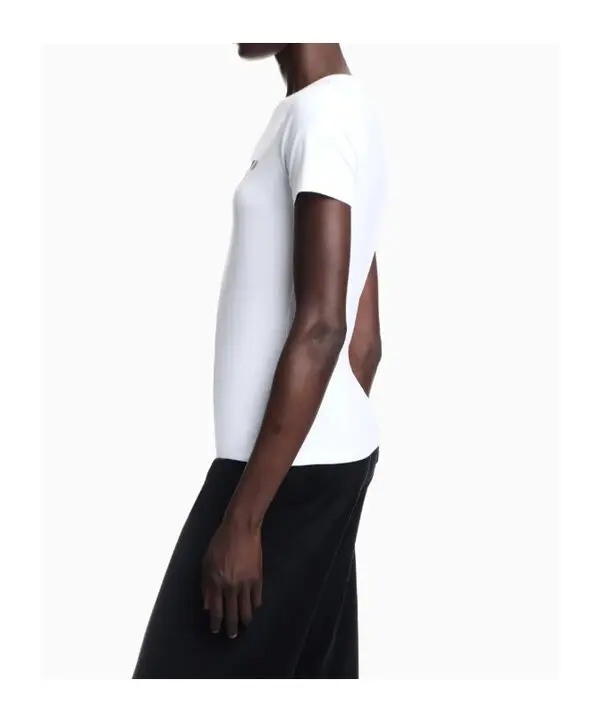 Emporio Armani T-shirt Regular Fit In Lightweight Stretch Cotton Jersey