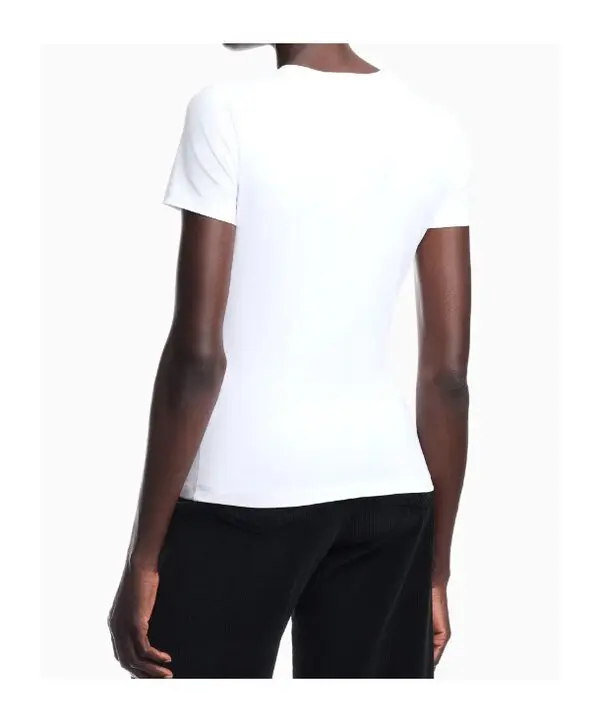 Emporio Armani T-shirt Regular Fit In Lightweight Stretch Cotton Jersey