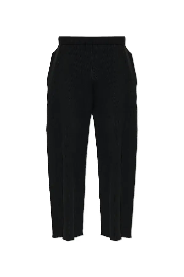 Issey Miyake Pleated Casual Trousers - Black