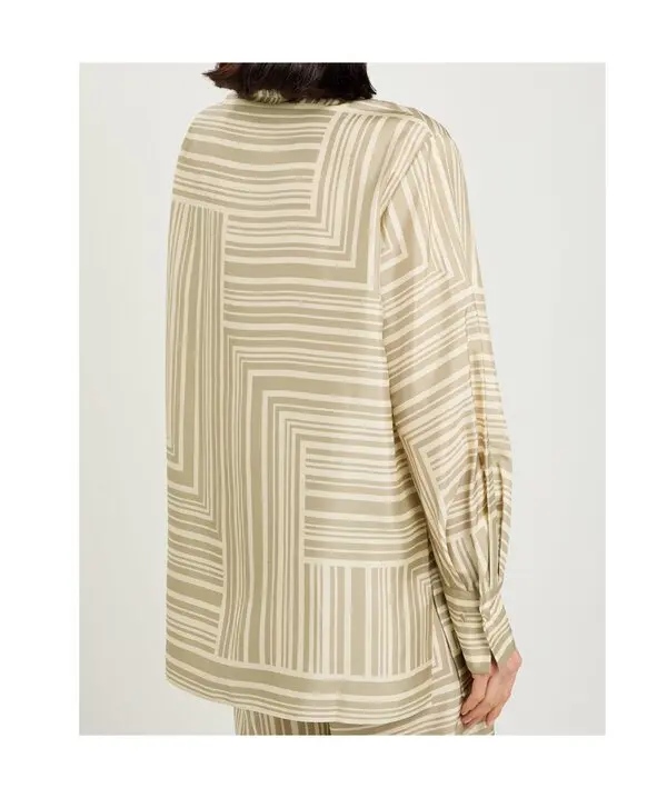 JOSEPH Striped Long-sleeved Shirt - Light Brown