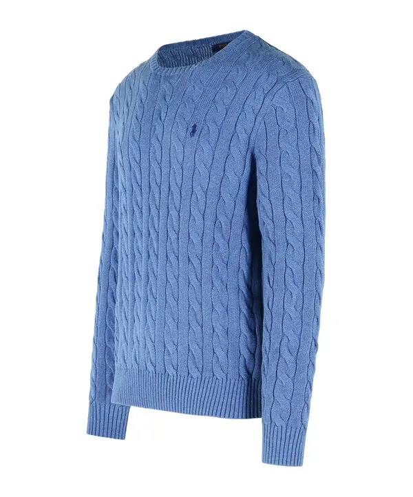 Polo Ralph Lauren Logo Embroidered Cable-knit Jumper