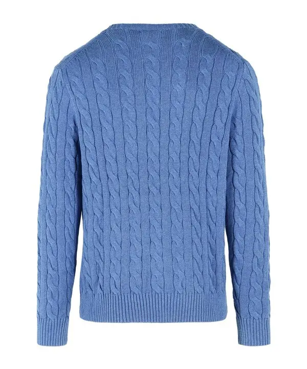 Polo Ralph Lauren Logo Embroidered Cable-knit Jumper