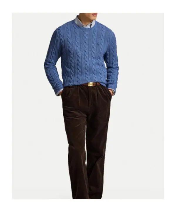 Polo Ralph Lauren Logo Embroidered Cable-knit Jumper