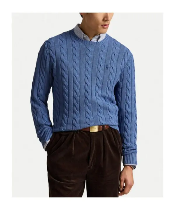 Polo Ralph Lauren Logo Embroidered Cable-knit Jumper
