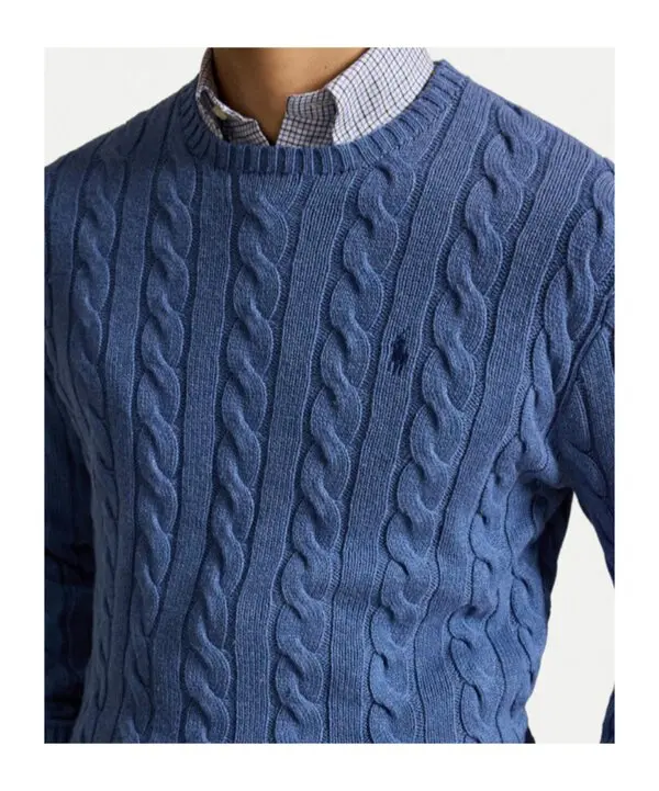 Polo Ralph Lauren Logo Embroidered Cable-knit Jumper