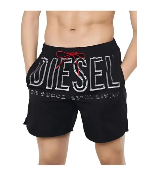 DIESEL® Logo Drawstring Swim Shorts