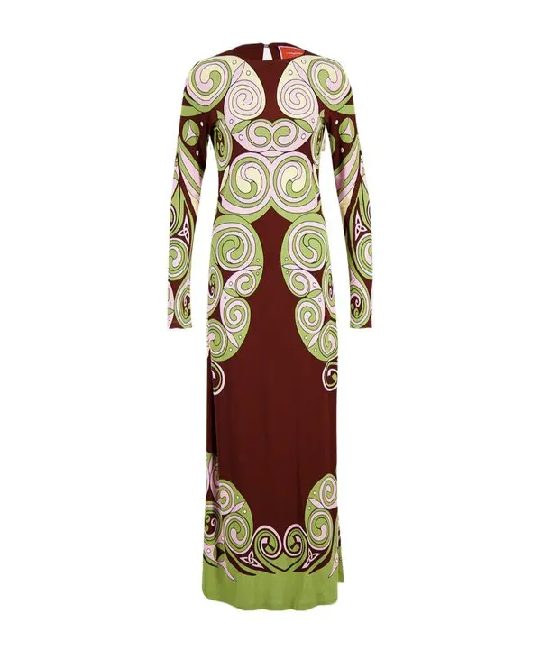 La DoubleJ Kells Swirl Fitted Dress - Multicolour