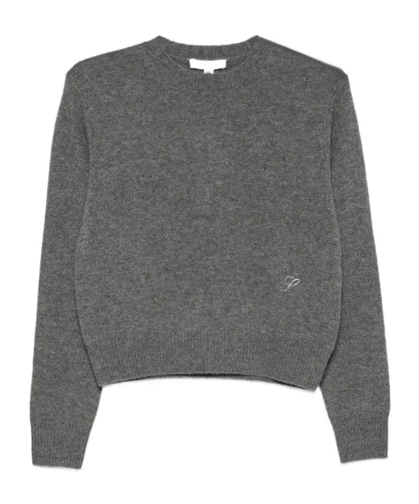 SPORTY  RICH Crystal-embellished Sweater