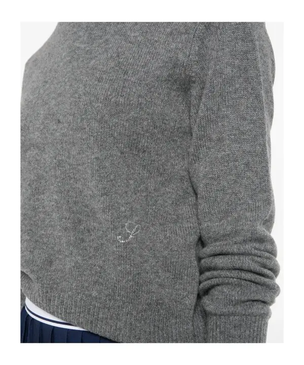 SPORTY  RICH Crystal-embellished Sweater