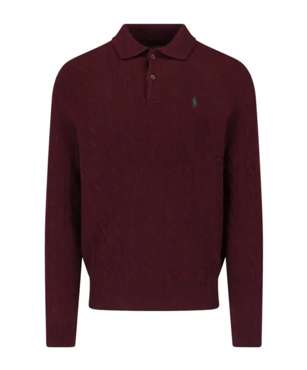 Polo Ralph Lauren Long-sleeved Knitted Polo Shirt