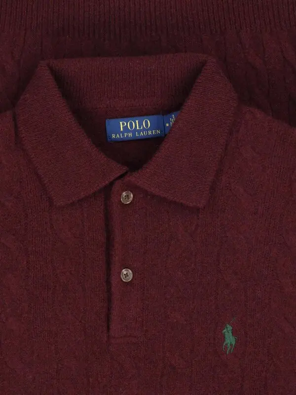 Polo Ralph Lauren Long-sleeved Knitted Polo Shirt