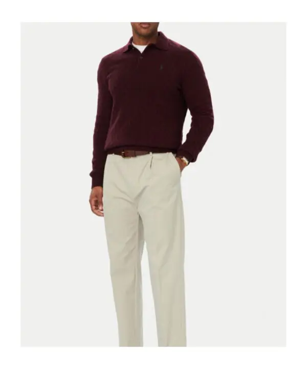 Polo Ralph Lauren Long-sleeved Knitted Polo Shirt