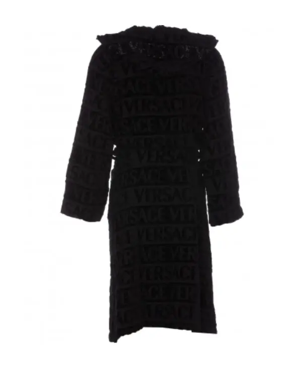 Versace Monogram Belted Bathrobe
