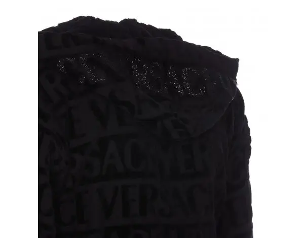 Versace Monogram Belted Bathrobe