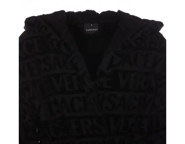 Versace Monogram Belted Bathrobe