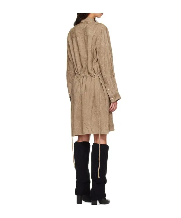 R13 Dropped-neck Shirt Dress