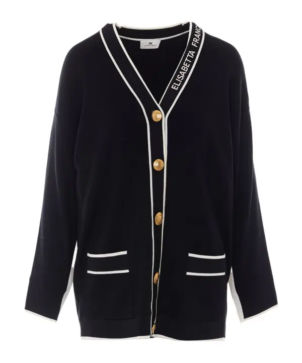 Elisabetta Franchi Logo Trim Cardigan - No