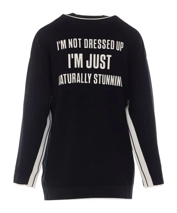 Elisabetta Franchi Logo Trim Cardigan