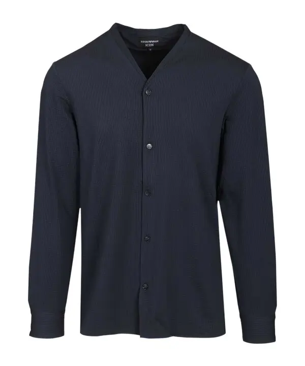 Emporio Armani Textured V-neck Shirt