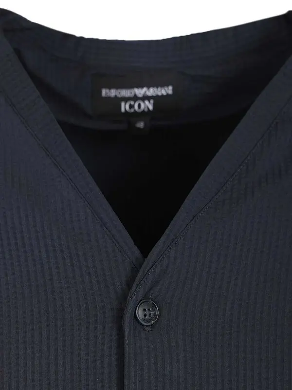 Emporio Armani Textured V-neck Shirt